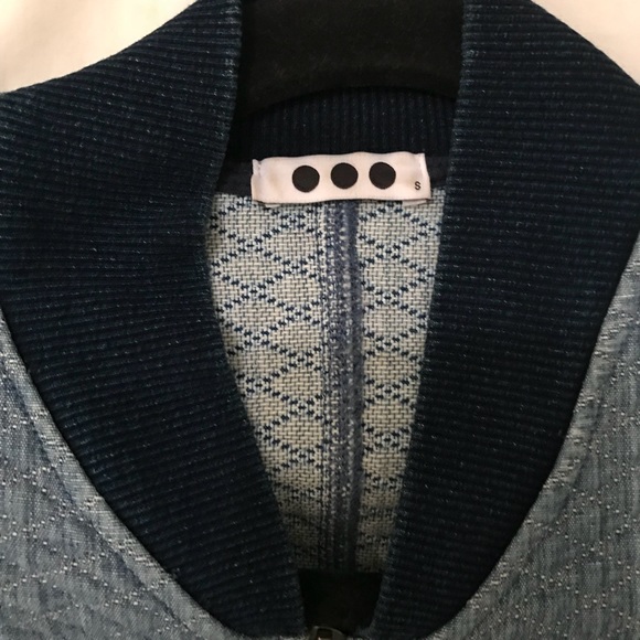 Three Dots | Jackets & Coats | Three Dots Denim Bomber Jacket | Poshmark